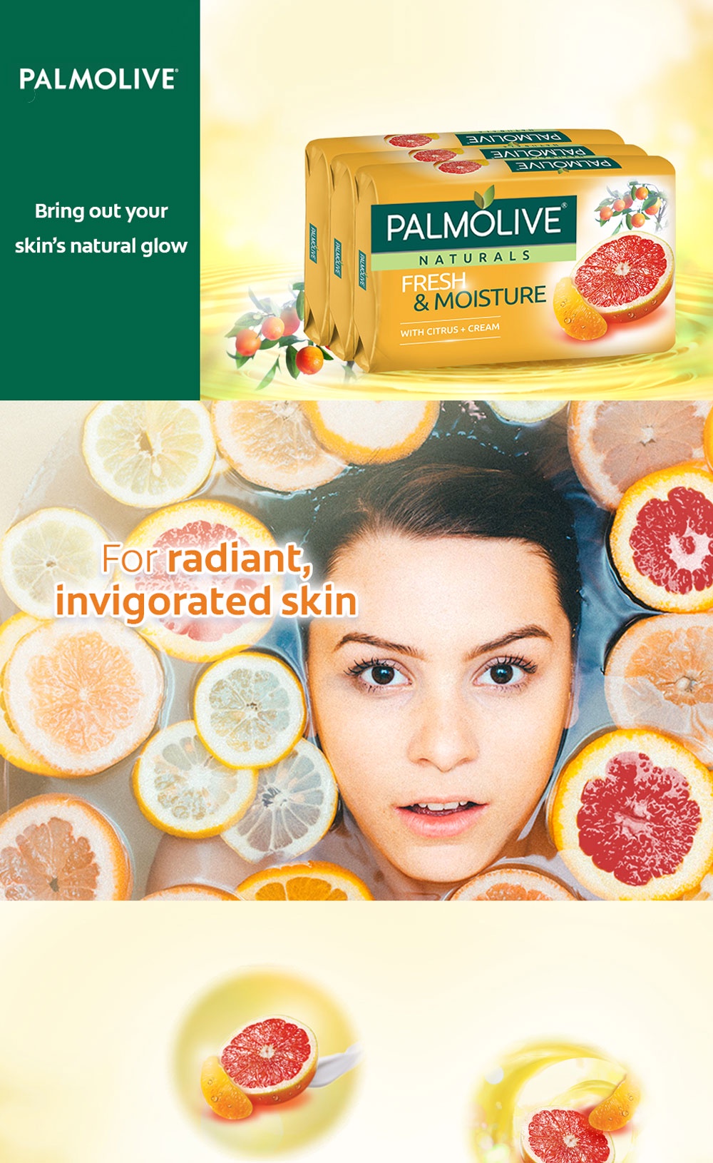 Palmolive Fresh & Moisture Bar Soap Valuepack 80g x 3 | Shopee Singapore