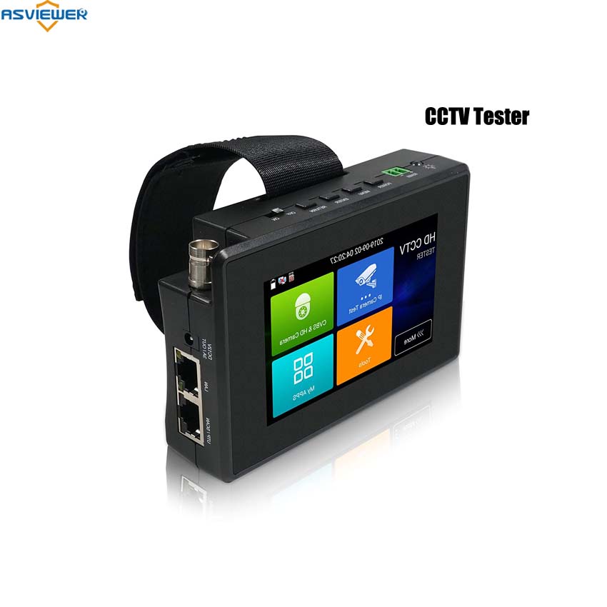 4K H.265 IP Tester 4 inch wrist CVBS CVI TVI AHD 5 in 1 CCTV Tester ...