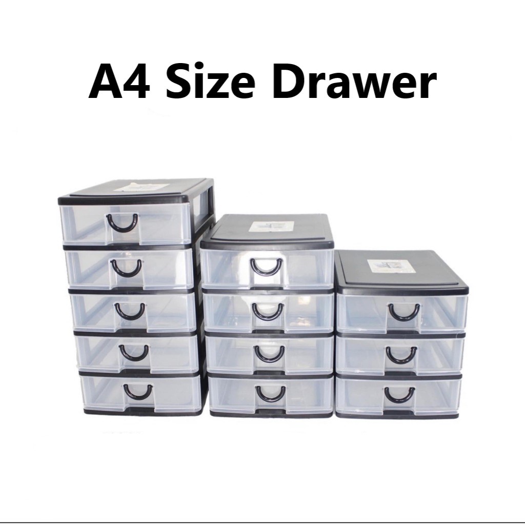 Plastic A4 Drawer / Drawer A4 / A4 Document Cabinet Storage / A4 Laci ...
