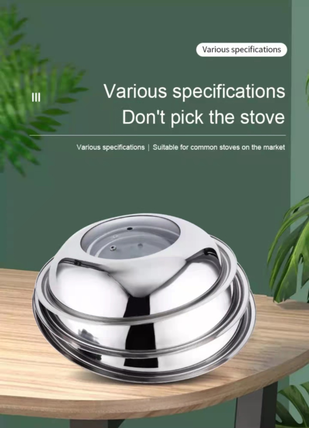 Stainless Steel Wok Cover/Wok Lid/Pan Cover/Lid/Glass Wok Cover/Penutup ...