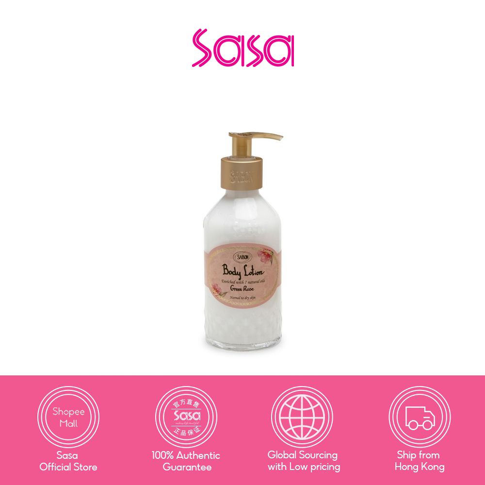 SABON BODY LOTION GREEN ROSE 200ML | Shopee Singapore