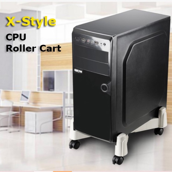 Mobile CPU Stand Computer Tower Stand CPU Holder Desktop Computer Cart ...