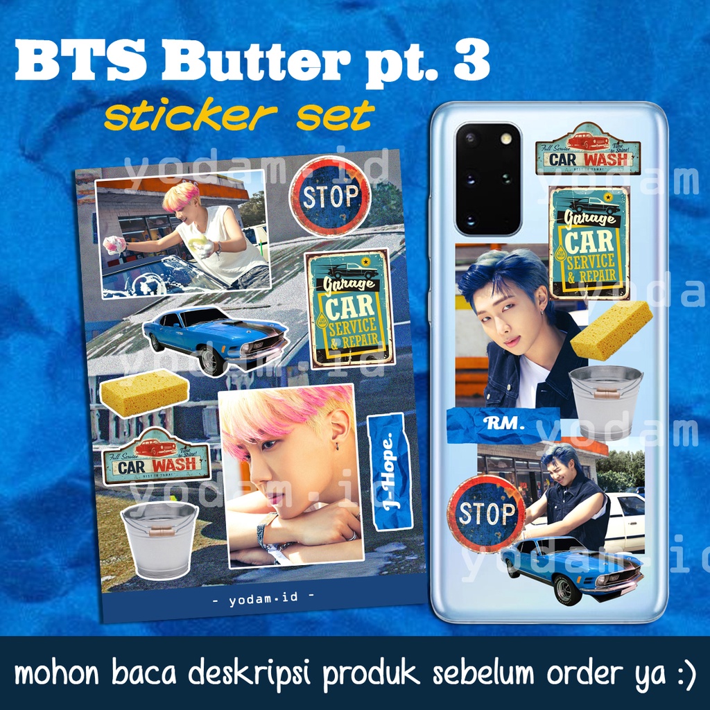 Sticker CASE, AESTHETIC STICKER KPOP WATERPROOF BTS BUTTER STICKER part ...