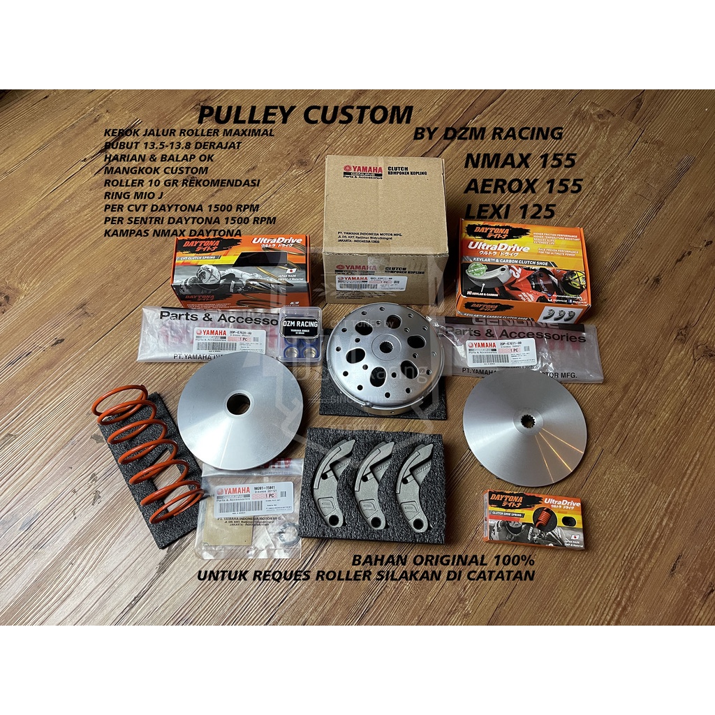 Full pulley pully pulley custom house roller roller nmax aerox 155 lexi ...