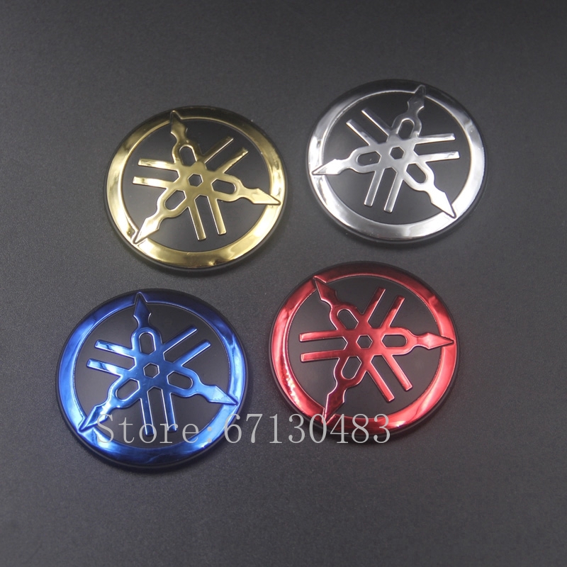 YAMAHA GENUINE GOLD 45mm 3D TUNING FORK EMBLEM LOGO DECAL STICKER XMAX ...
