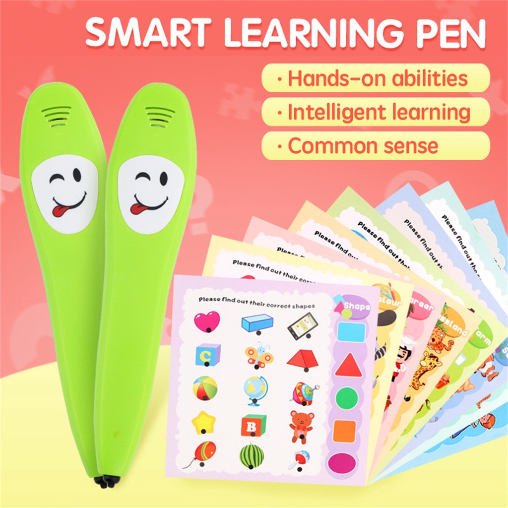 Smart Speaking Pen,Electronic Talking Pen,Animal Names Letters Daily ...