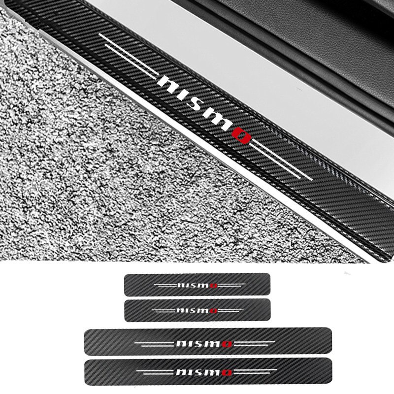4pcs Carbon Fiber Stickers for Nissan March Juke Terrano Gtr Livina ...
