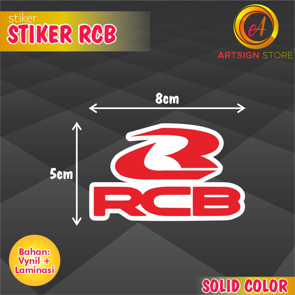 Rcb Sticker/Cutting RCB Sticker/Racing Boy Sticker/Racing Logo Sticker ...
