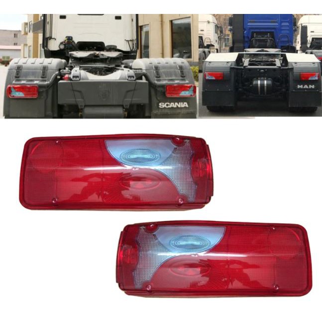 [SG Stock] MAN TGA TGS / Scania Euro 4/5 tail lamp lens (blue tint ...