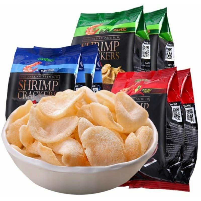 Halal Papatonk Shrimp Crackers Chips Crisp 40g 啪啪通虾片巴厘岛特产网红零食 | Shopee ...