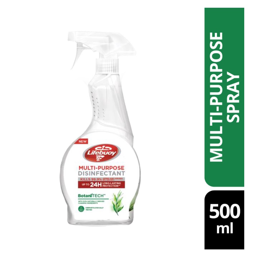 Lifebuoy Multi-Purpose Disinfectant Tea Tree & Orange Spray 500ml ...