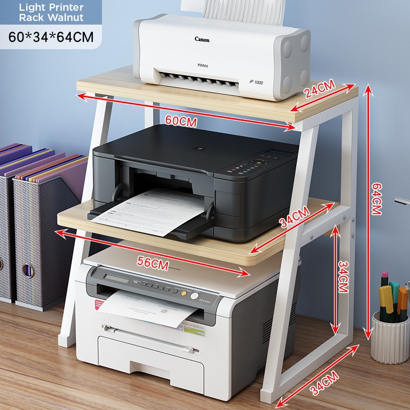 Ultimate Supply Printer Rack, Iron Rack With Double Layer Storage ...