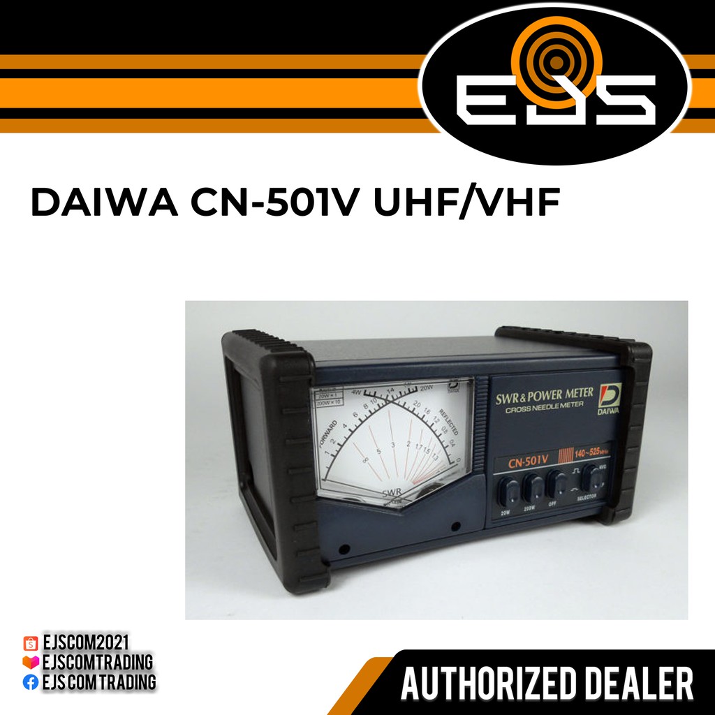 Daiwa Cn 501v Vhfuhf And Comet Cn 501h Vhfhf Economy Series Compact Avg Reading Swrpower 