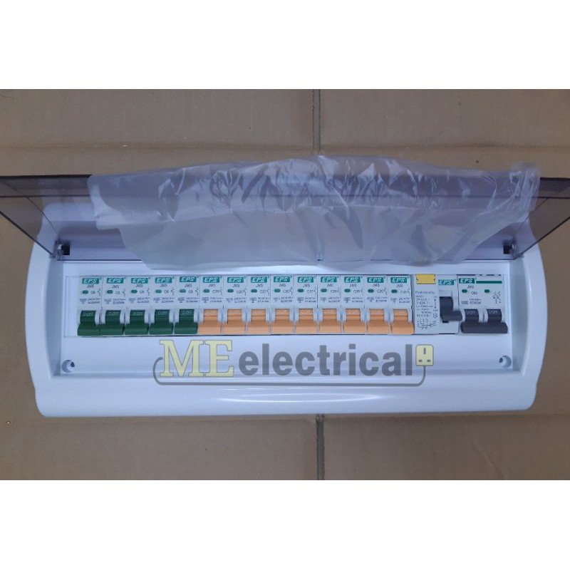 DB BOX 15 - 19way (Full set) EPS MCB 6A-20A + ELCB 63A +Main switch 63A ...