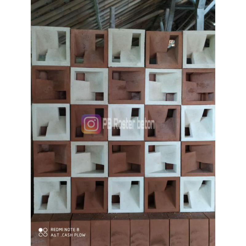 White & teracota Concrete Roster k (2 Faces) | Shopee Singapore