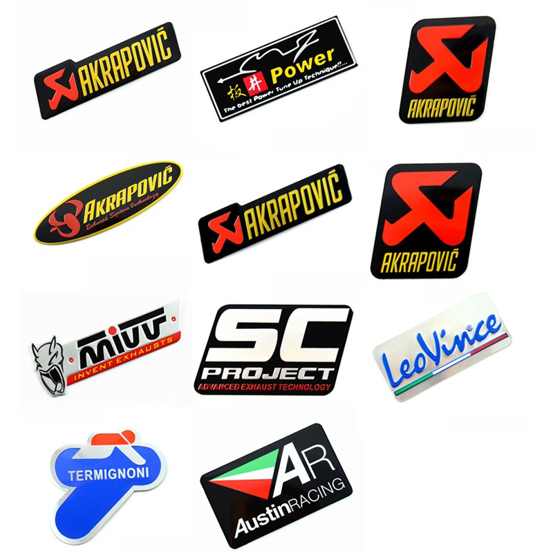[Fraser Special] Aluminium Motorcycle Exhaust Pipe Decal Sticker ...
