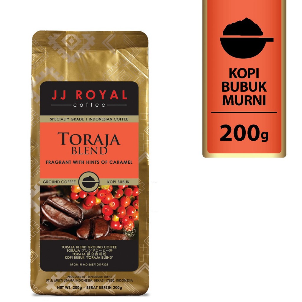 Coffee/Jur JJ Royal Toraja Blend Ground Bag 200g | Shopee Singapore