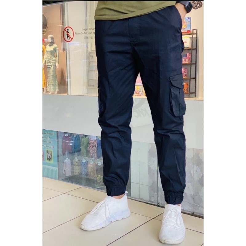 Cargo Pants Jogger 6 Pockets Thick Fabric Cargo Pant Multi Pocket Work ...