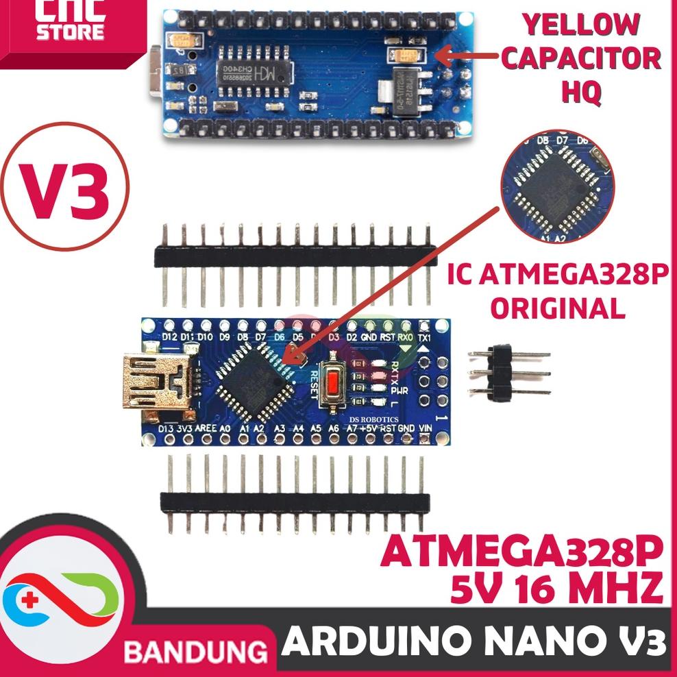[CODE E7qmt] ARDUINO NANO V3 ATMEGA328P-PU 5V ARDUINO NANO ATMEGA328 WITHOUT MINI USB DATA CABLE ...