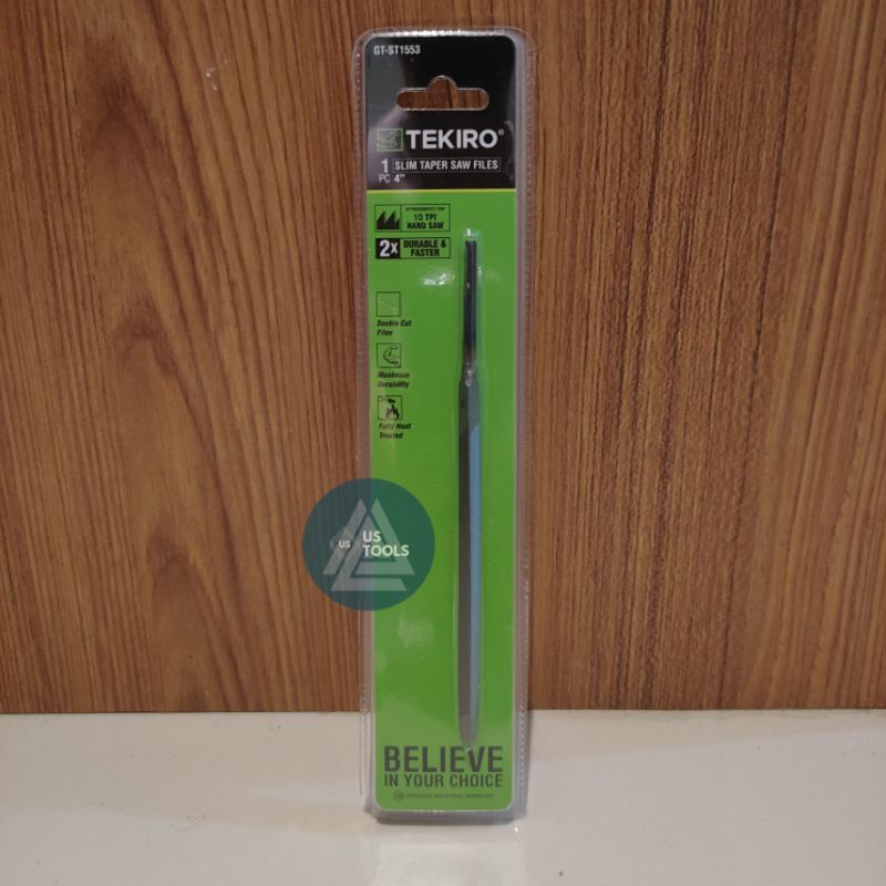 Tekiro Triangular File Slim Taper Slim Files 4" Inch Hacksaw File ...