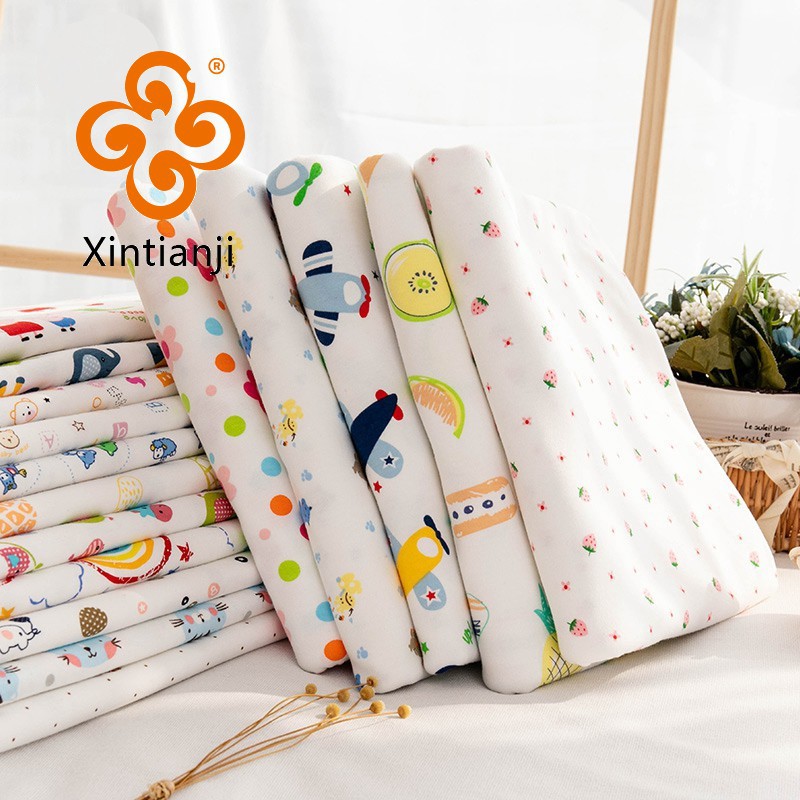 50x185cm Baby Clothes Fabric Cotton Printed T-shirt Pants Pajamas Eco ...