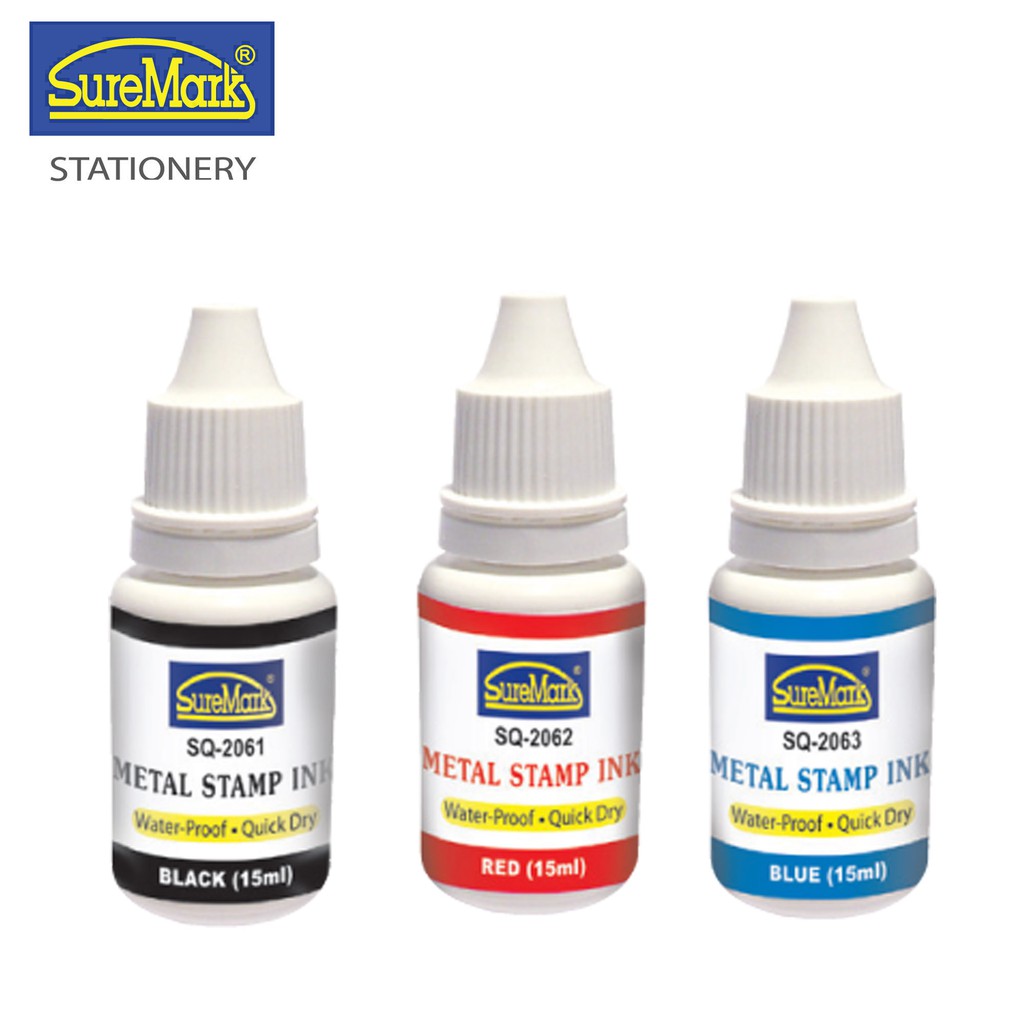 Suremark Metal Stamp Ink - 30ml (For Numbering Machine) ( 3bottles ...