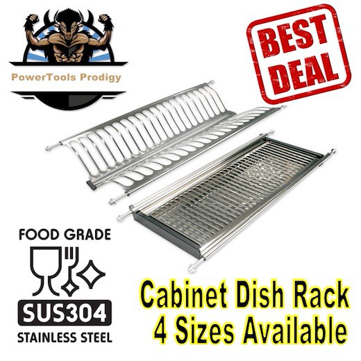 Cabinet Dish Drainer / Kitchen Cabinet Dish Rack / Stainless Steel ...