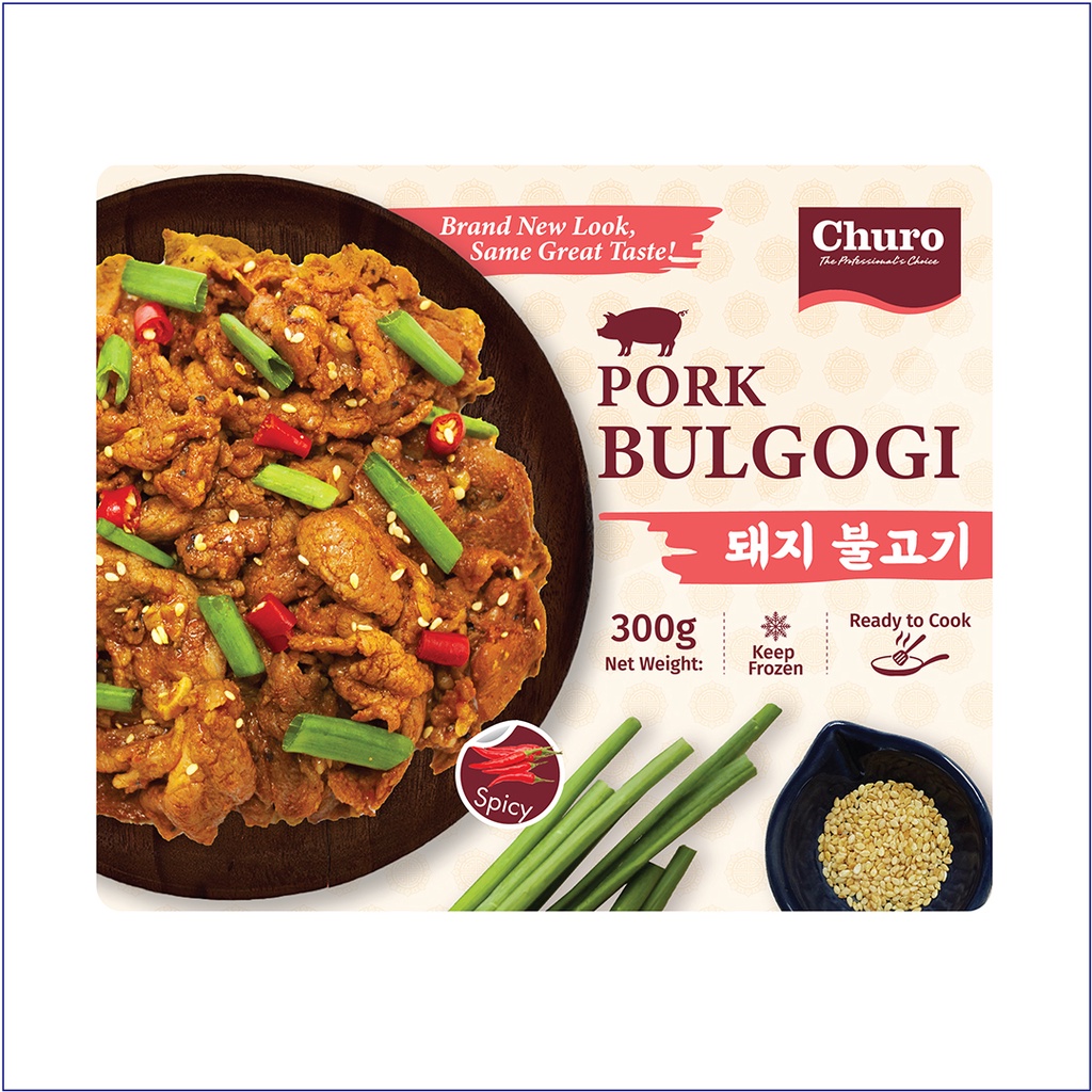 Churo | Pork Bulgogi 300g | Frozen Ready to Cook | Shopee Singapore