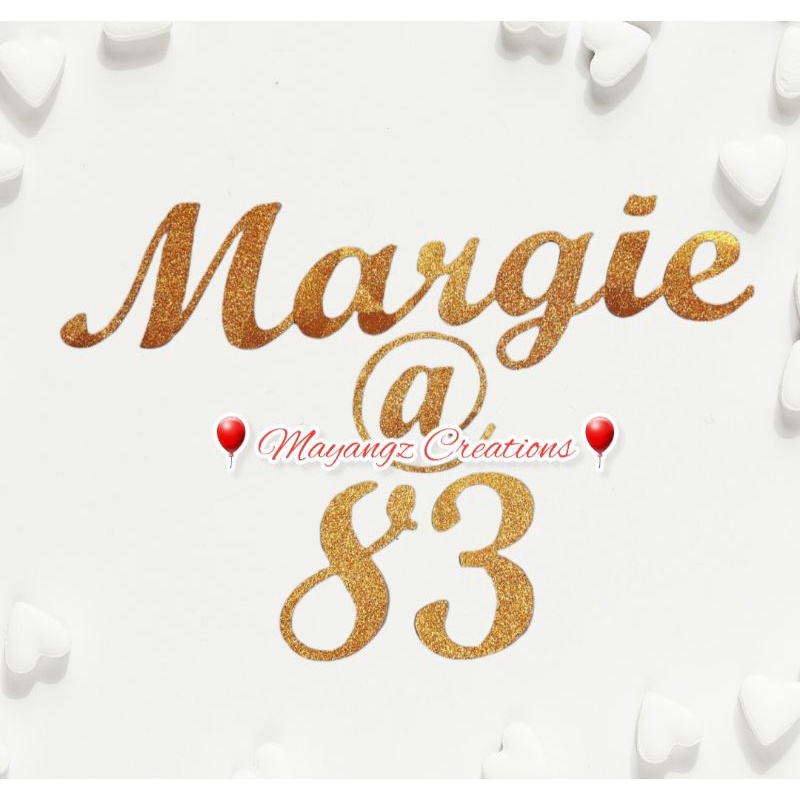 (PAYMENT IS PER LETTER)Gold Glitters Cursive name Backdrop | Shopee ...