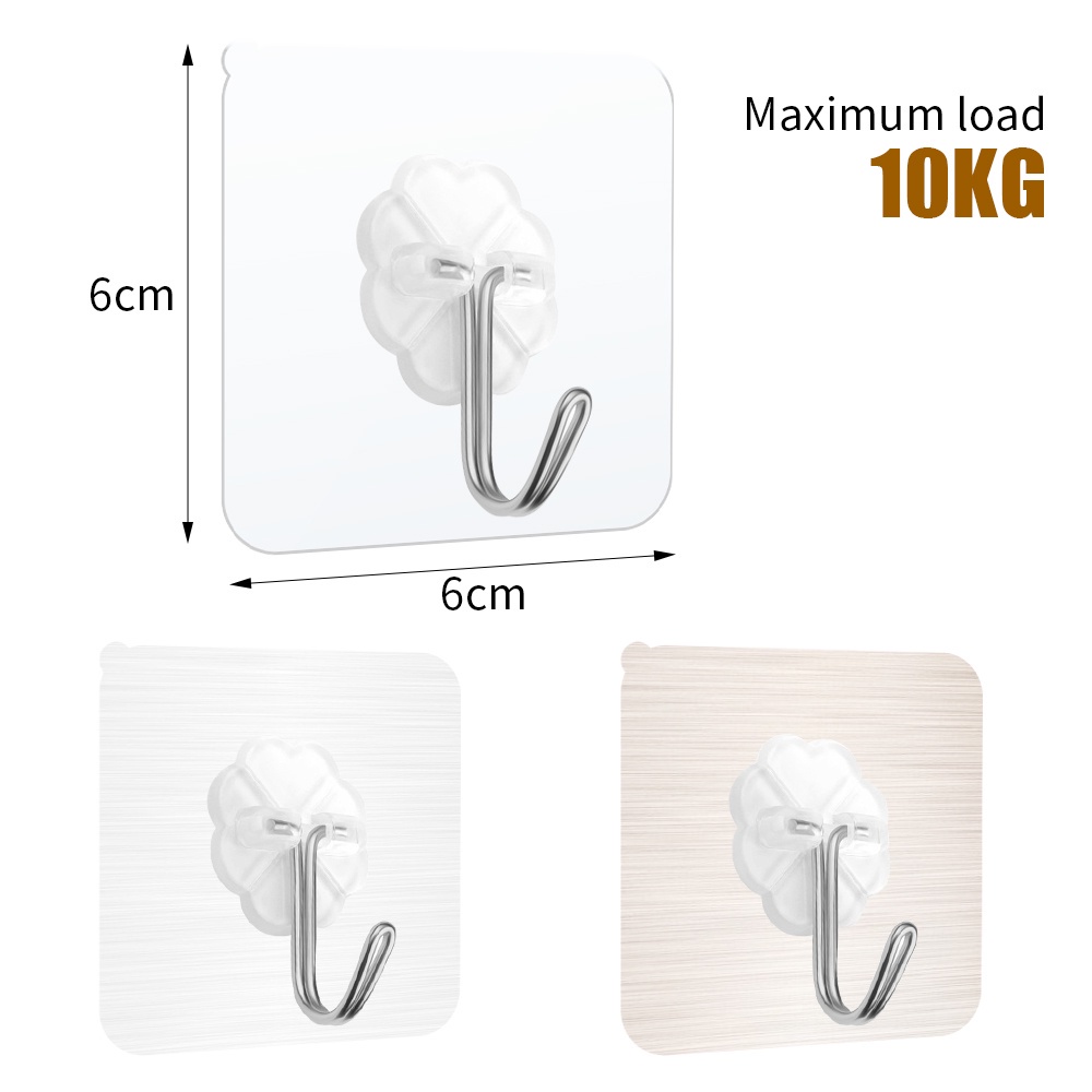 [ Wholesale Prices ] 1/2/6Pcs Wall Storage Hook/Multifunction Punch ...