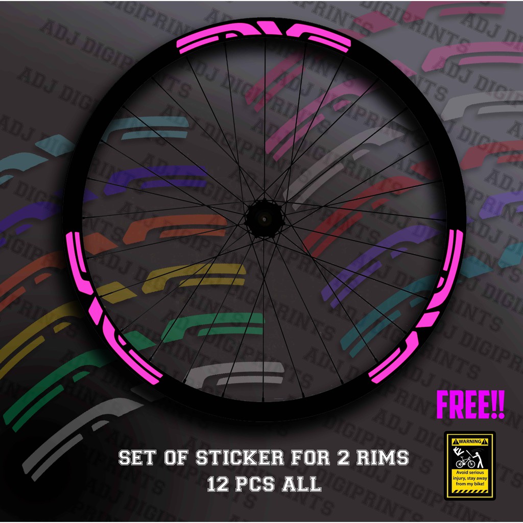 ENVE Rim Decals for MTB Cut-out Stickers SET for 2 RIMS | Shopee Singapore
