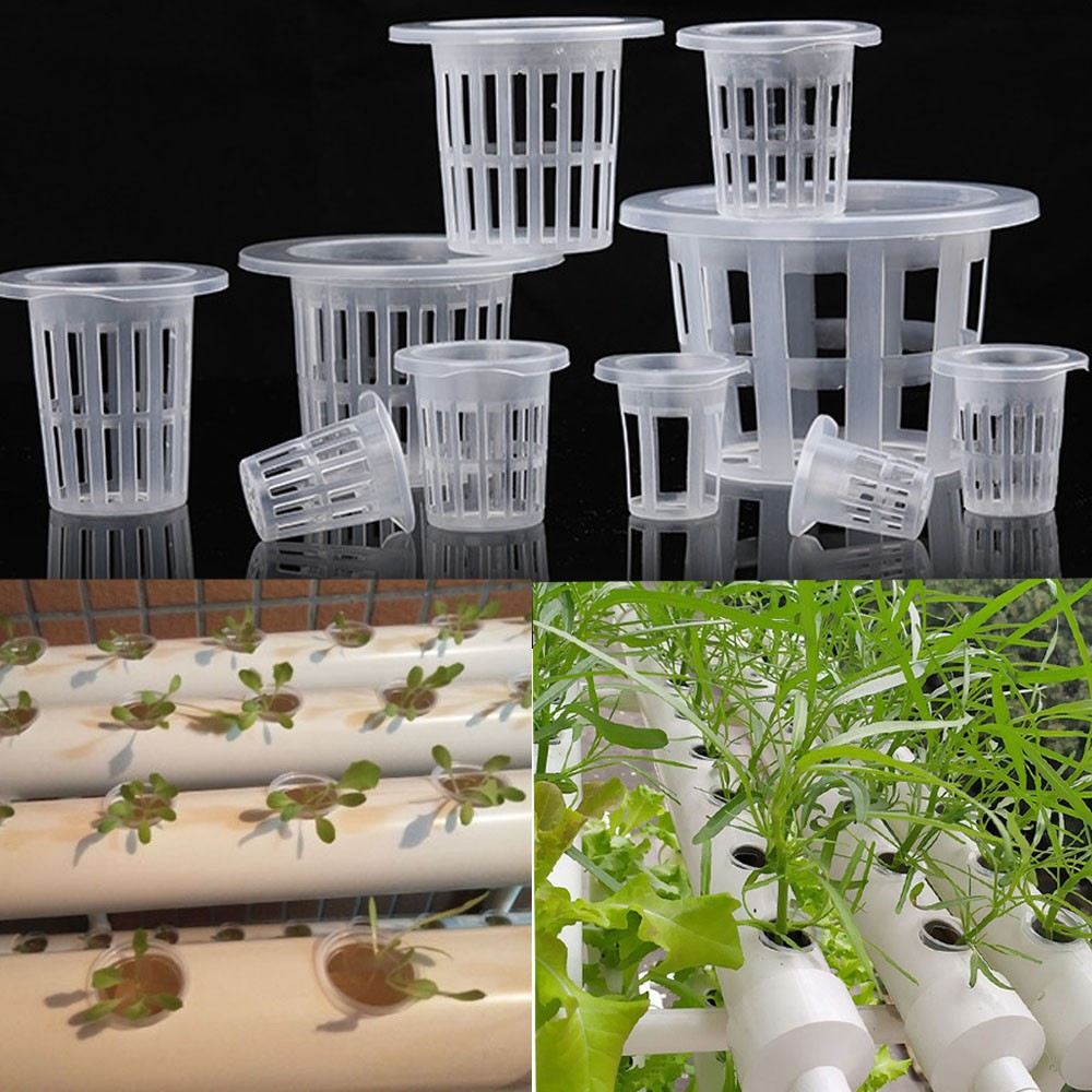 10 Pcs 25-70# Mesh Pot Hydroponic Nursery Net Cup Soilless Cultivation ...