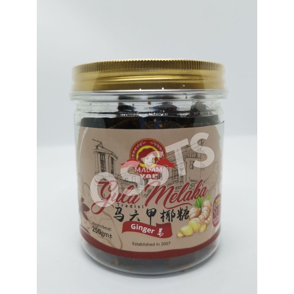 Madam Yap Gula Melaka Cube (Ginger) 250g Melaka Cube Coconut Candy ...