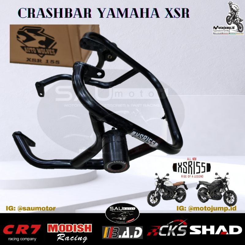 Saumotor Crashbar Xsr 155 + Slider Yamaha Xsr155 Body Protector Xsr155 ...