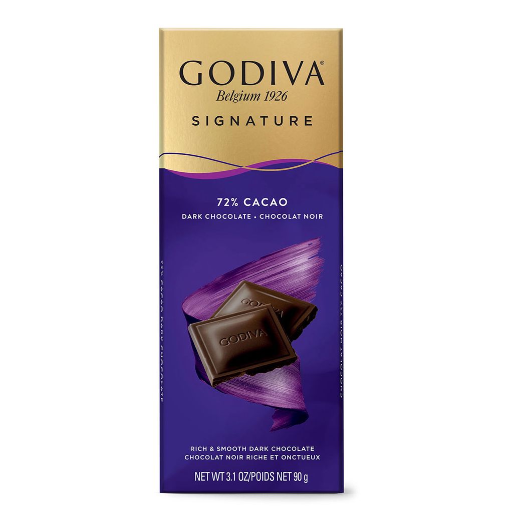 Godiva Signature Dark Chocolate 72% Bar (90g) | Shopee Singapore