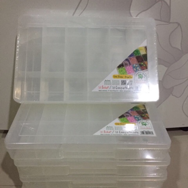 Green leaf 18 compartment tool box | Shopee Singapore