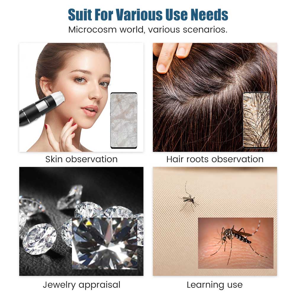 Three in One Microscope Skin Analyzer WiFi Professional Digital ...