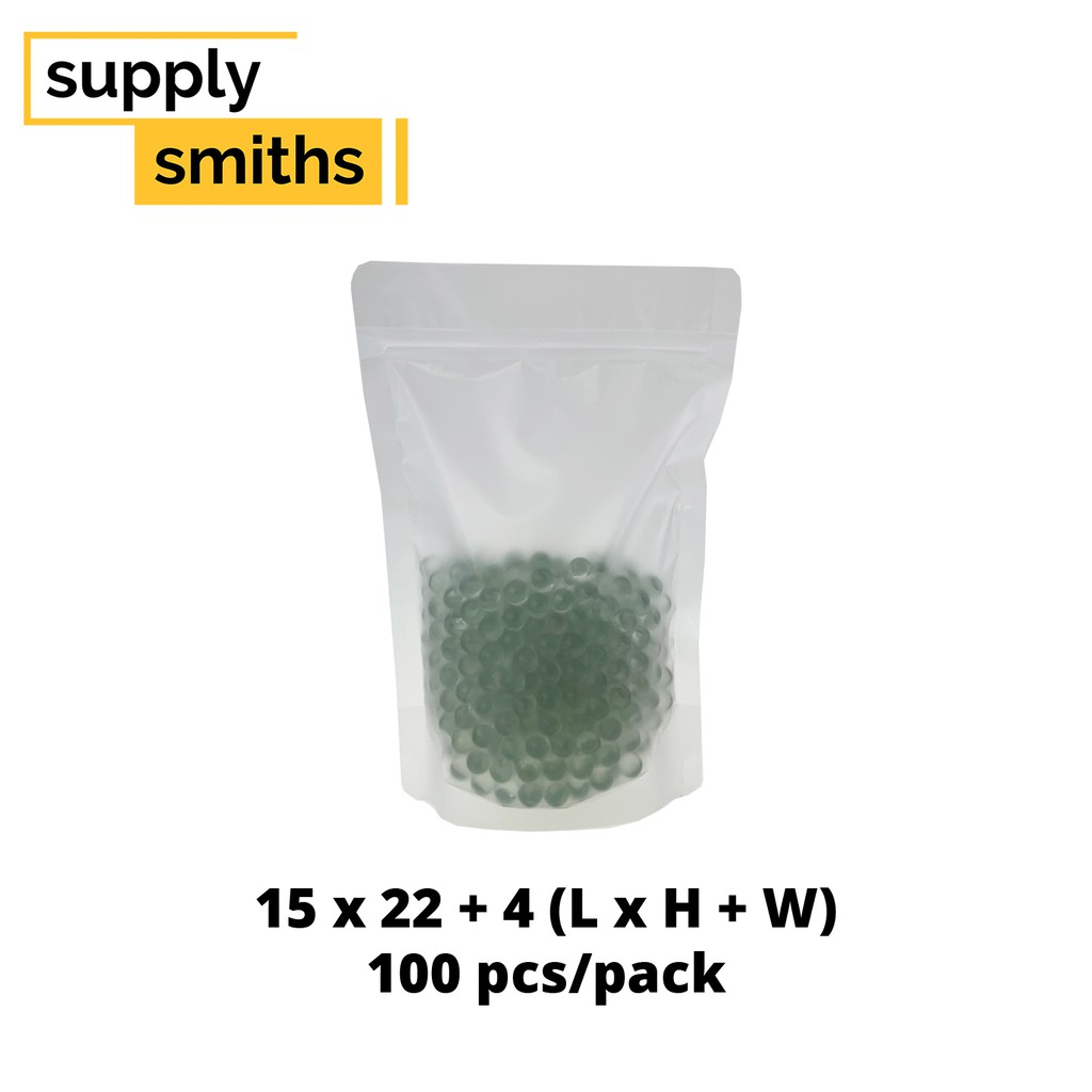 Supply Smiths Matte Frosted Standing Zipper Pouch For Food 100pcs ...