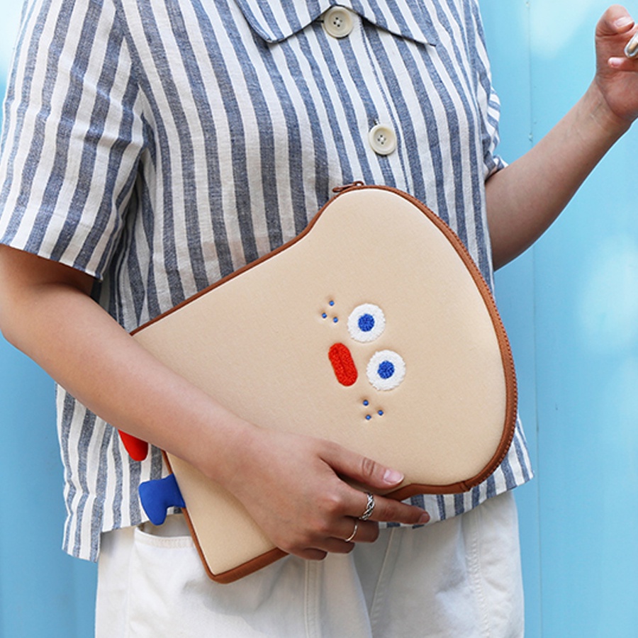 11inch Romane Brunch Brother Toast Tablet Bag Case Pouch Cute Korean ...