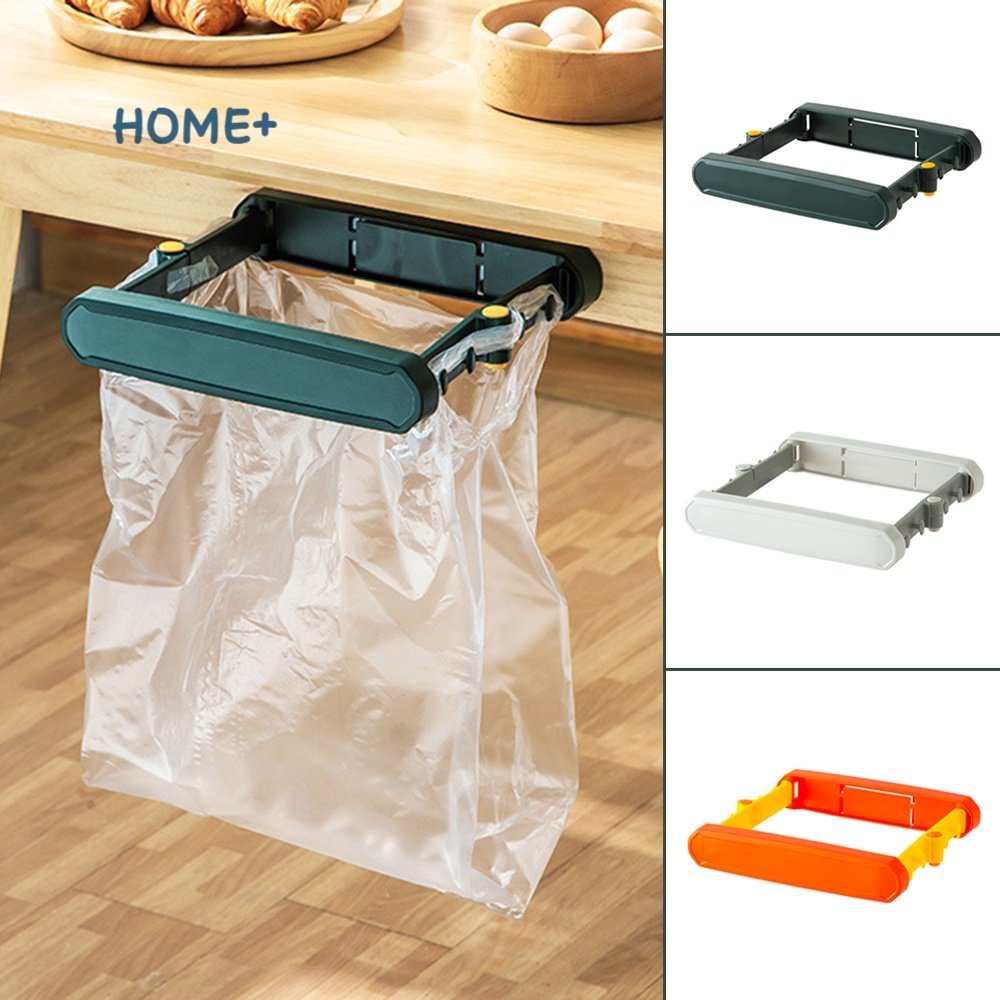 Wall Mounted Garbage Bag Holder Foldable Hanging Trash Bag Storage Rack ...