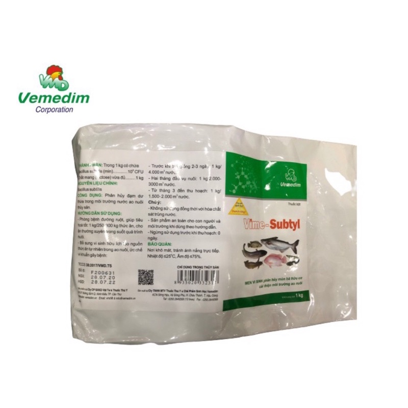 Vemedim Vime-subtyl fish, probiotics decompose organic sludge, improve ...