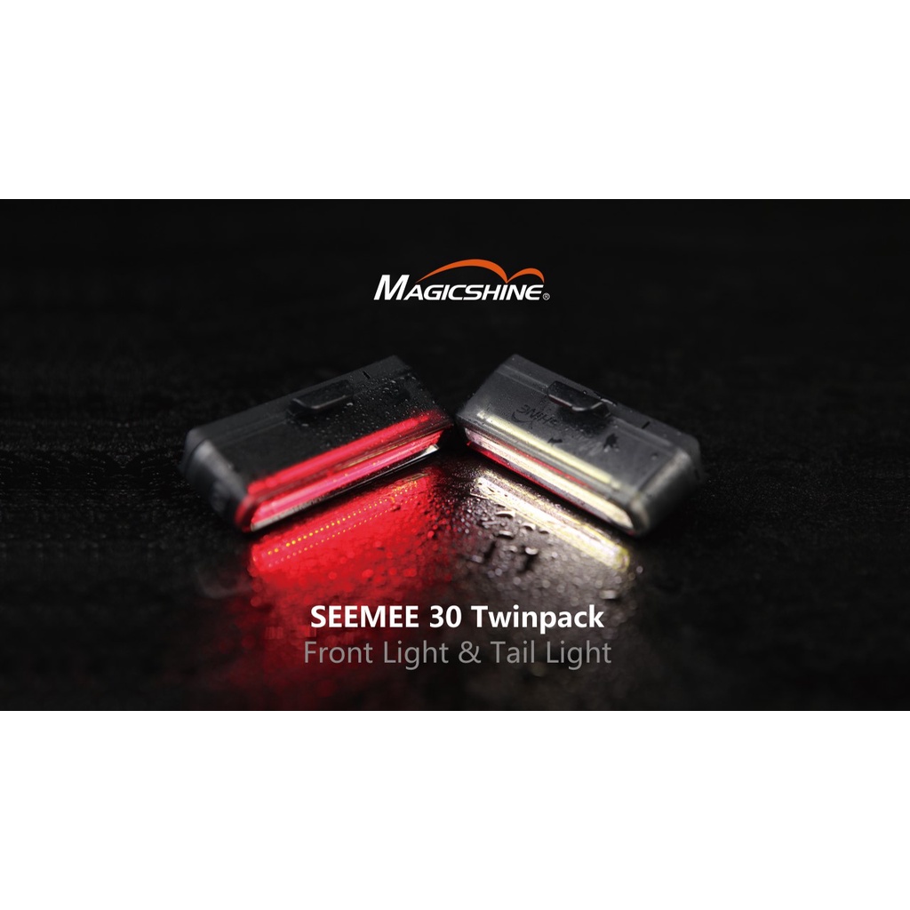 (Twin-Pack) Magicshine SEEMEE 30 Bicycle Rear Light in Red & Front ...
