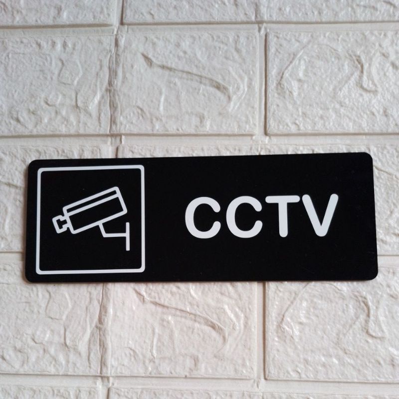 Selling cctv logos - cctv signages - acrylic sign boards - cctv area ...
