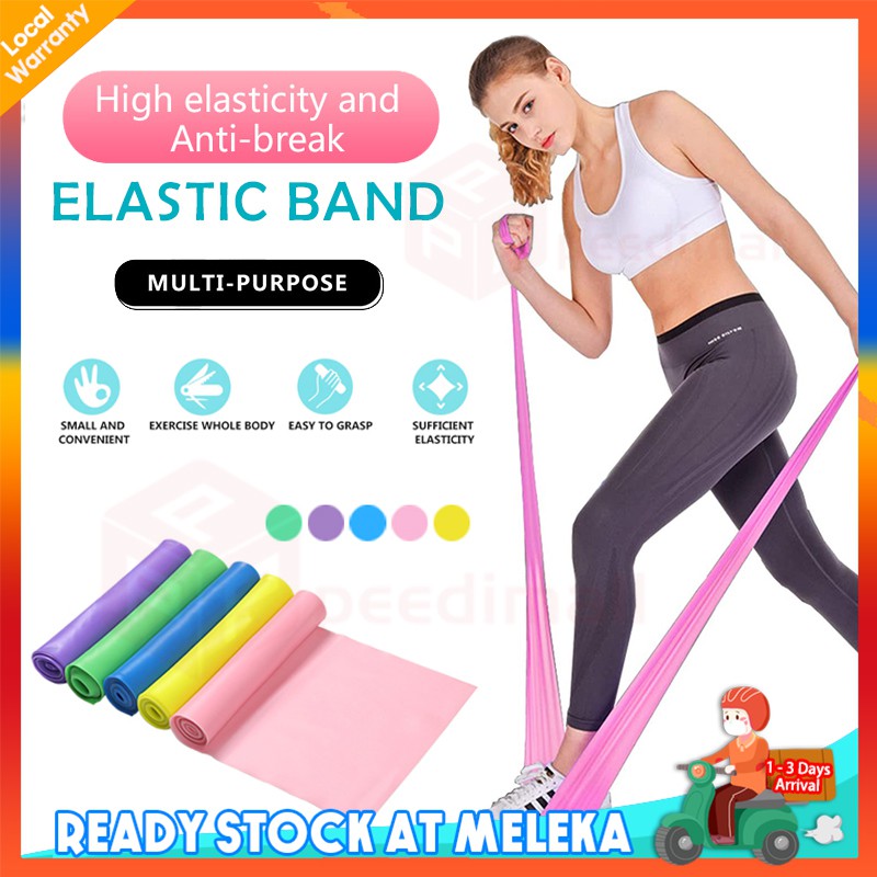 Yoga Pilates Elastic Strap Stretch Rubber Resistant Slimming Exercise ...