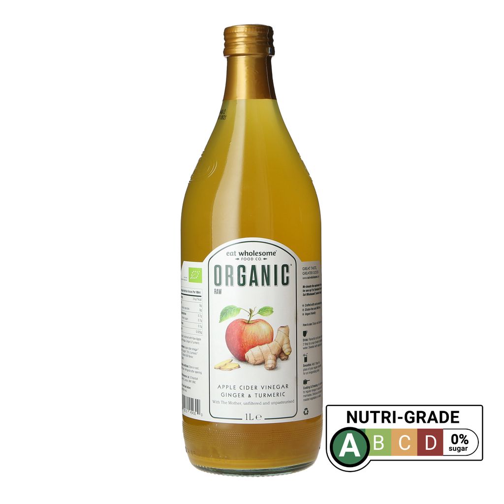 Eat Wholesome Organic Raw Apple Cider Vinegar With Ginger Turmeric ...