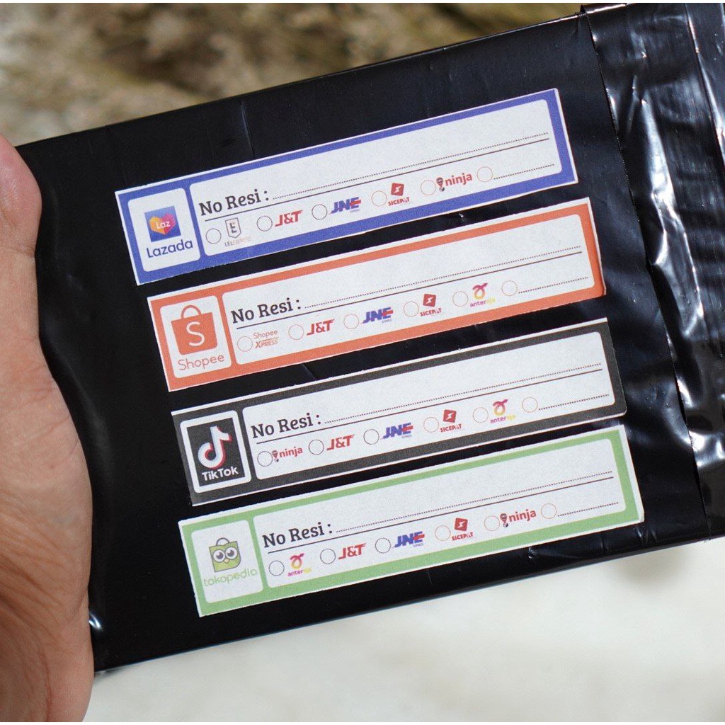 Marketplace Shipping Receipt label sticker/shopee Receipt sticker ...