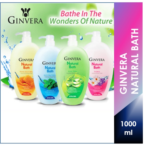 Ginvera Natural Bath Shower Foam / Body Wash, 1000g | Shopee Singapore