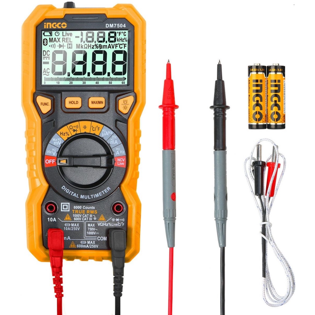 Ingco DM7504 Digital Multimeter (6000 Counts) | Shopee Singapore