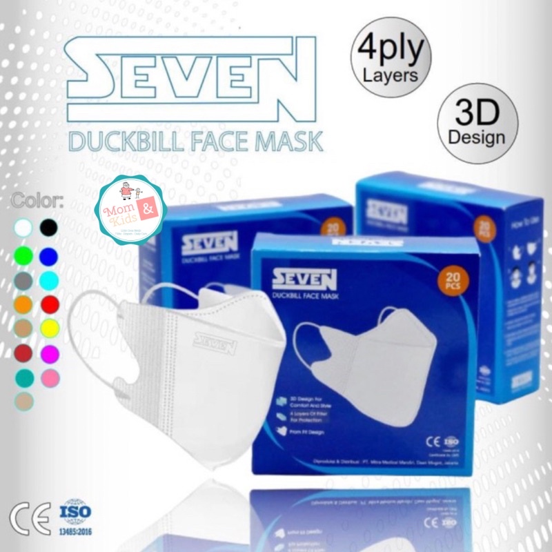 Seven Duckbill 4-Ply Mask (20 pcs) Seven Duckbill Face Mask 4-Ply ...