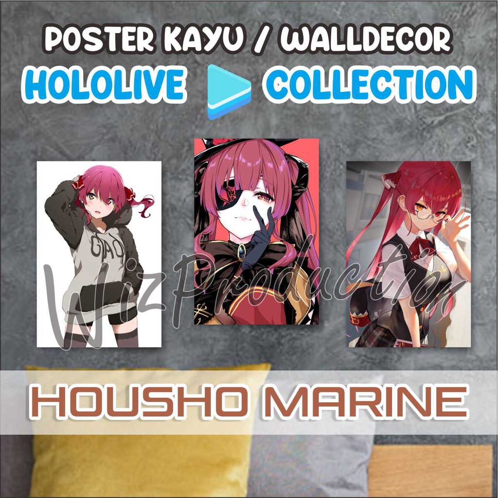 Houshou MARINE POSTER - HOUSHOU MARINE VTUBER POSTER - HOUSHOU MARINE ...